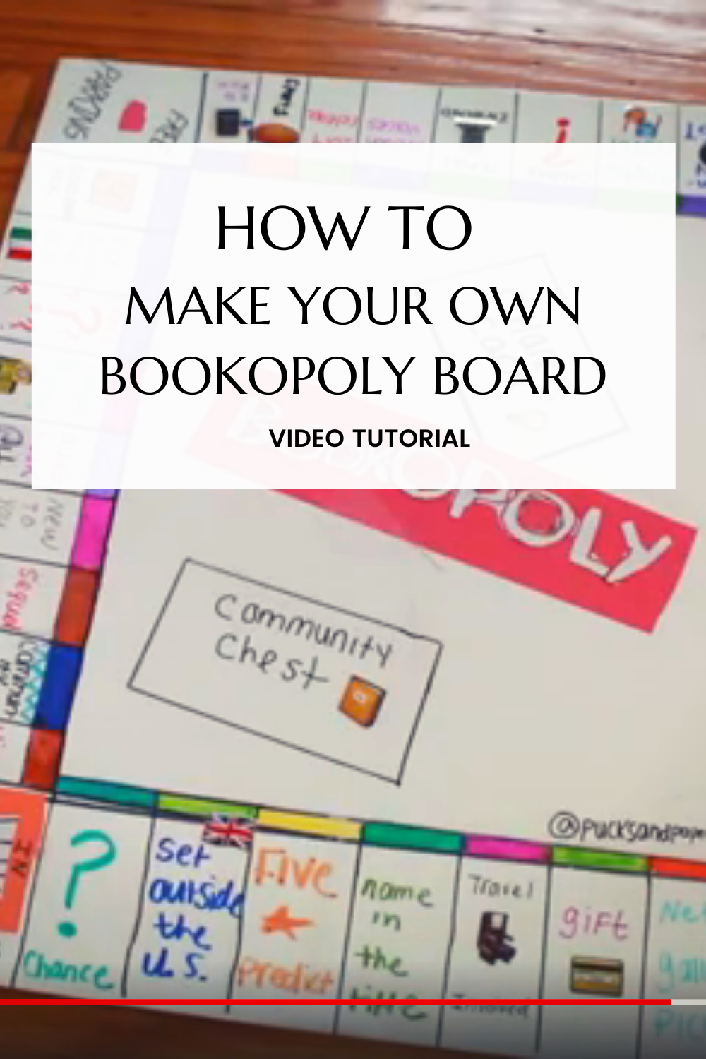 How I Made My Bookopoly Board from The Dollar Store (Tutorial ...